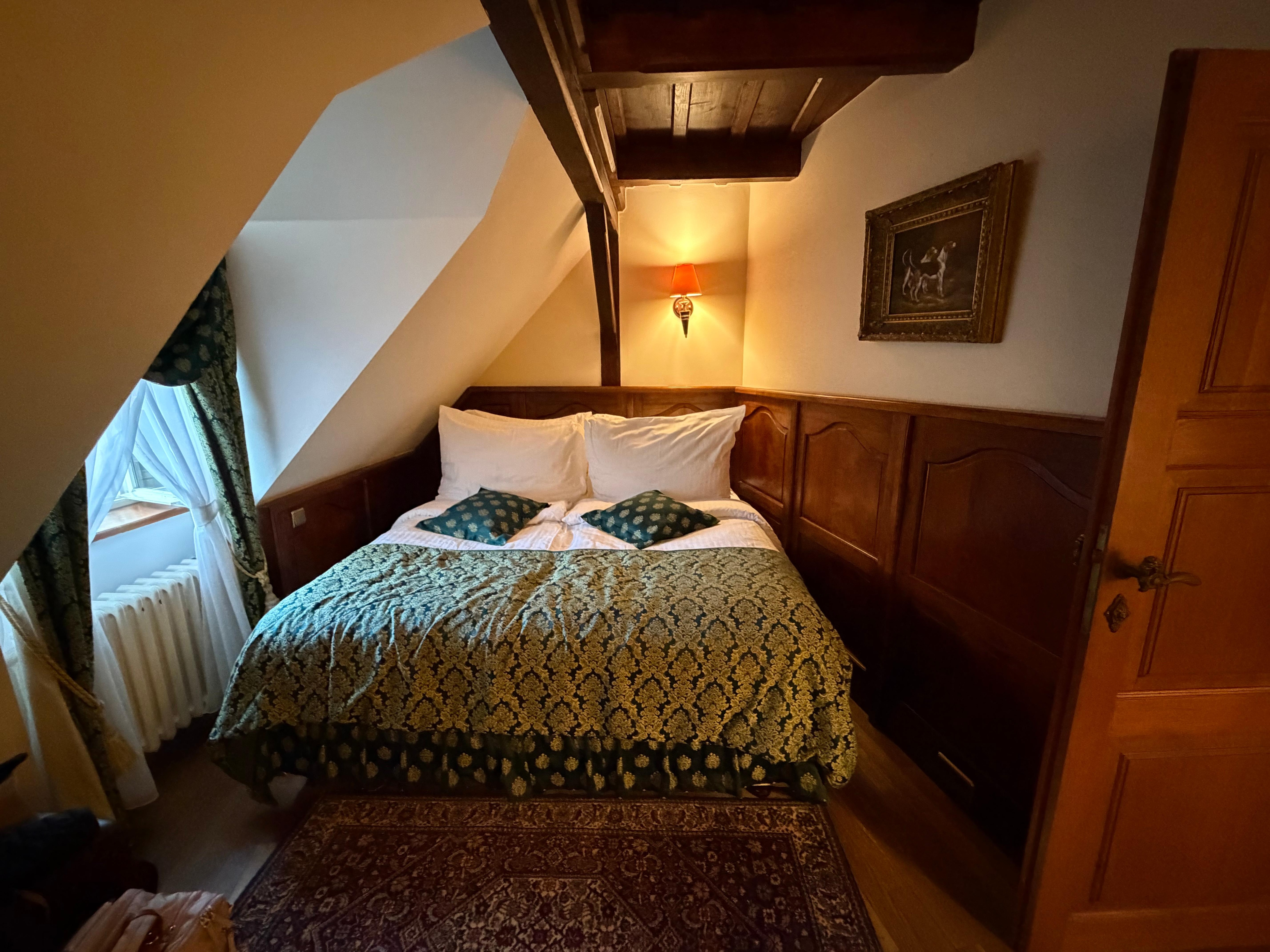 My room. Great pillow and bed. Bathroom also nice. 