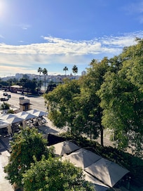 Vue depuis la chambre de l’hôtel Kivir