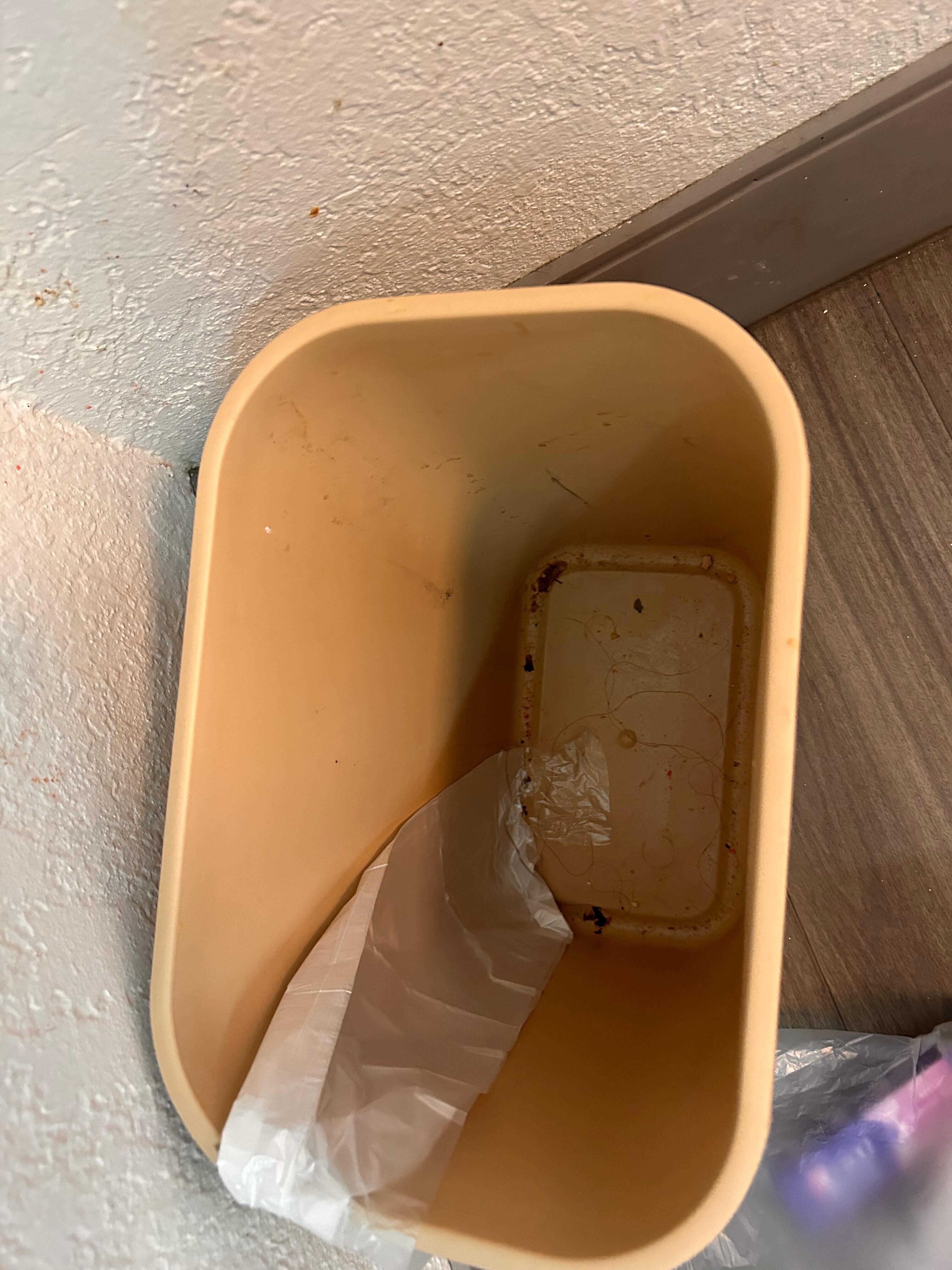 Can’t even wash out the trash can??