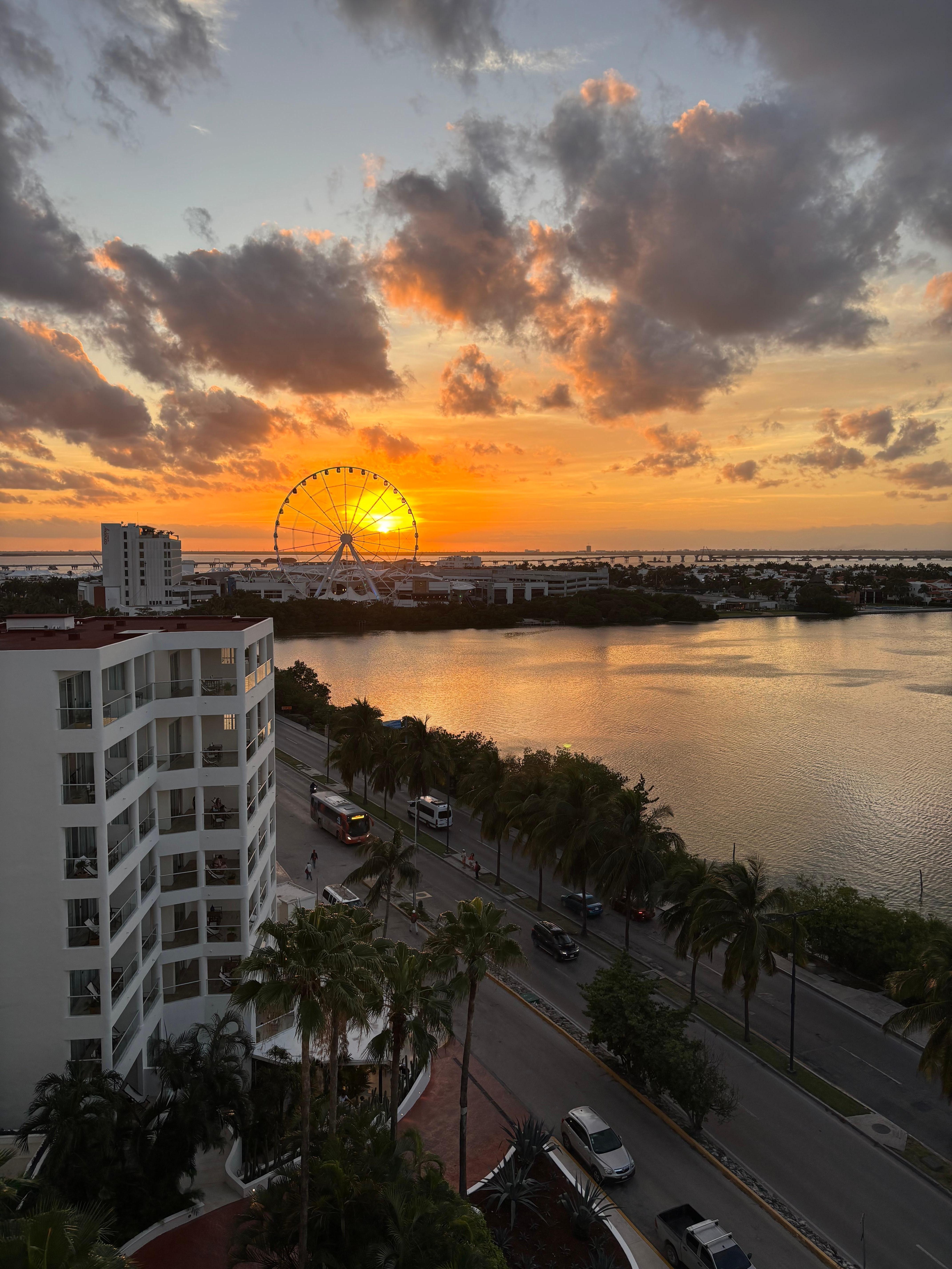 Sunset and the lagoon views
