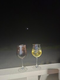 Late night view of the moon from out room