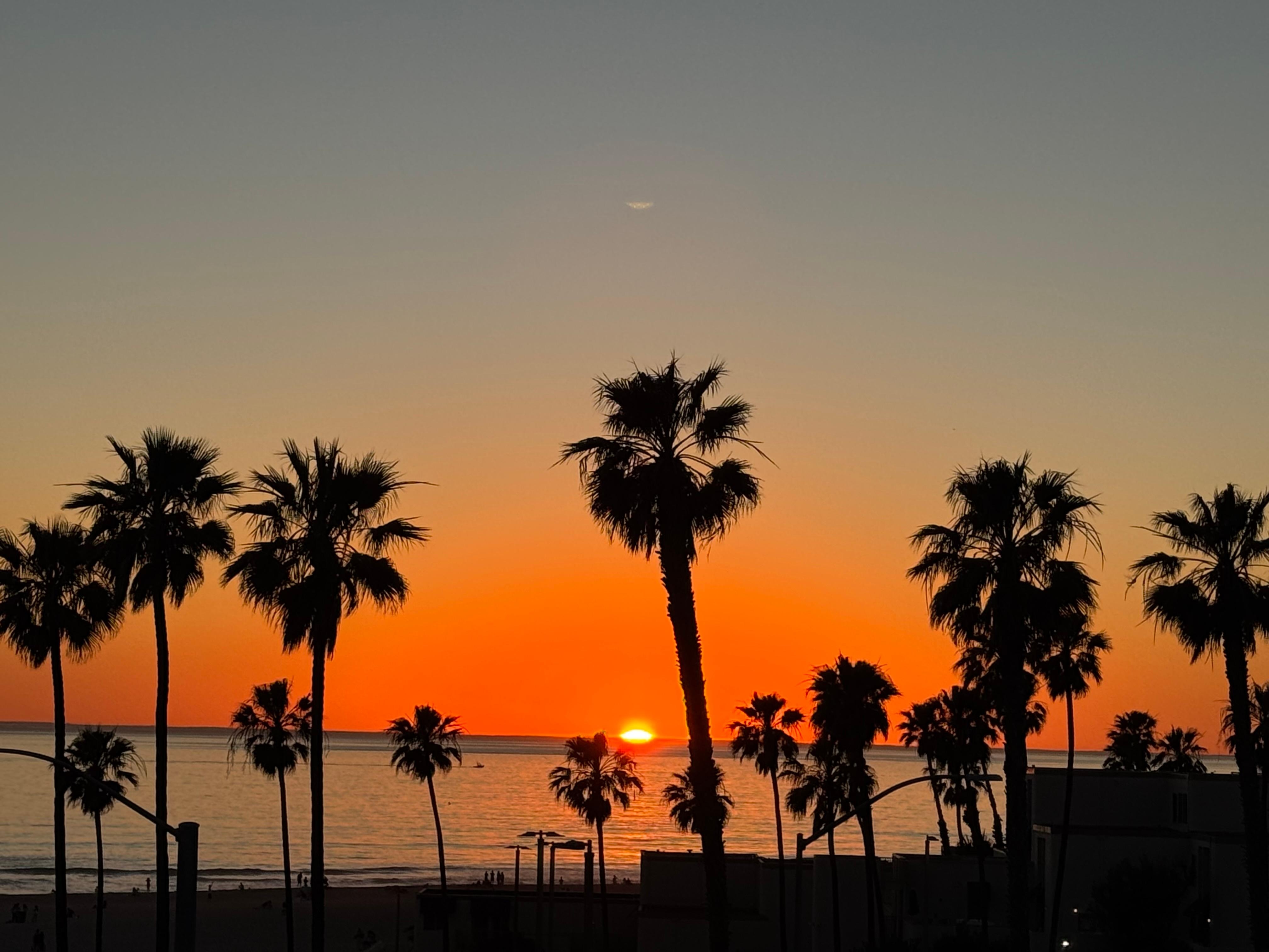 Incredible sunset view from our room.