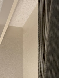 Huge web above air conditioning