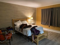 Newer bed/mattress no carpets or mats on bare floor in winter