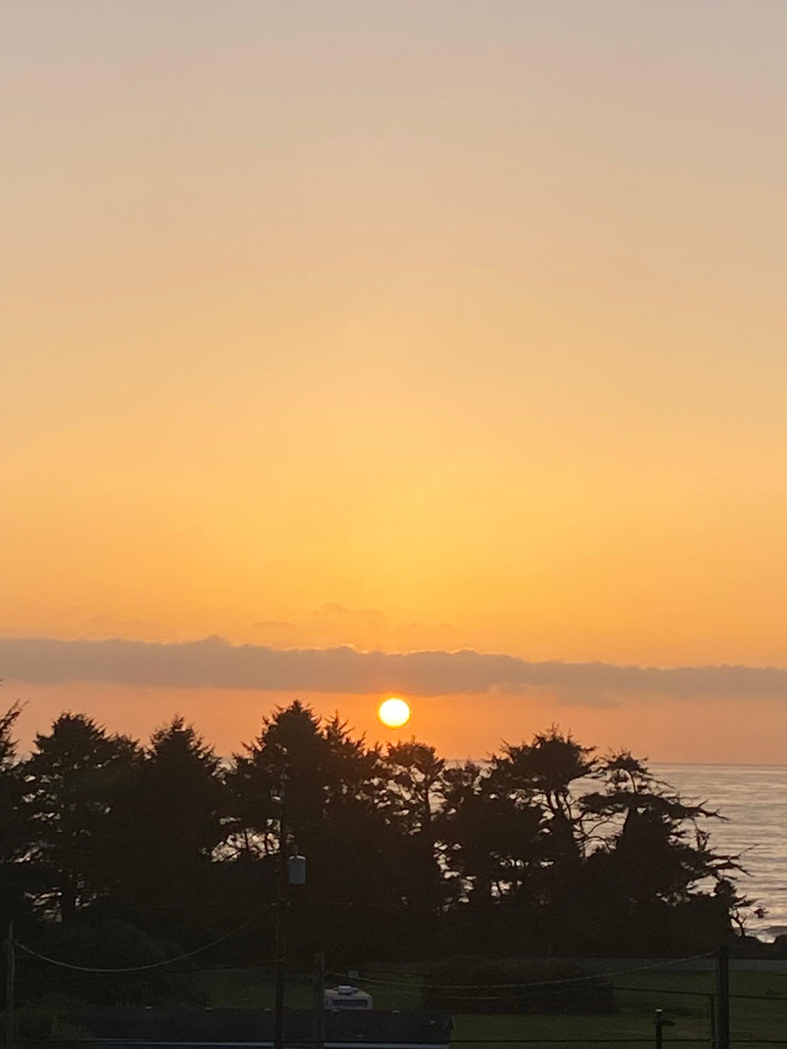 Sunset from balcony 