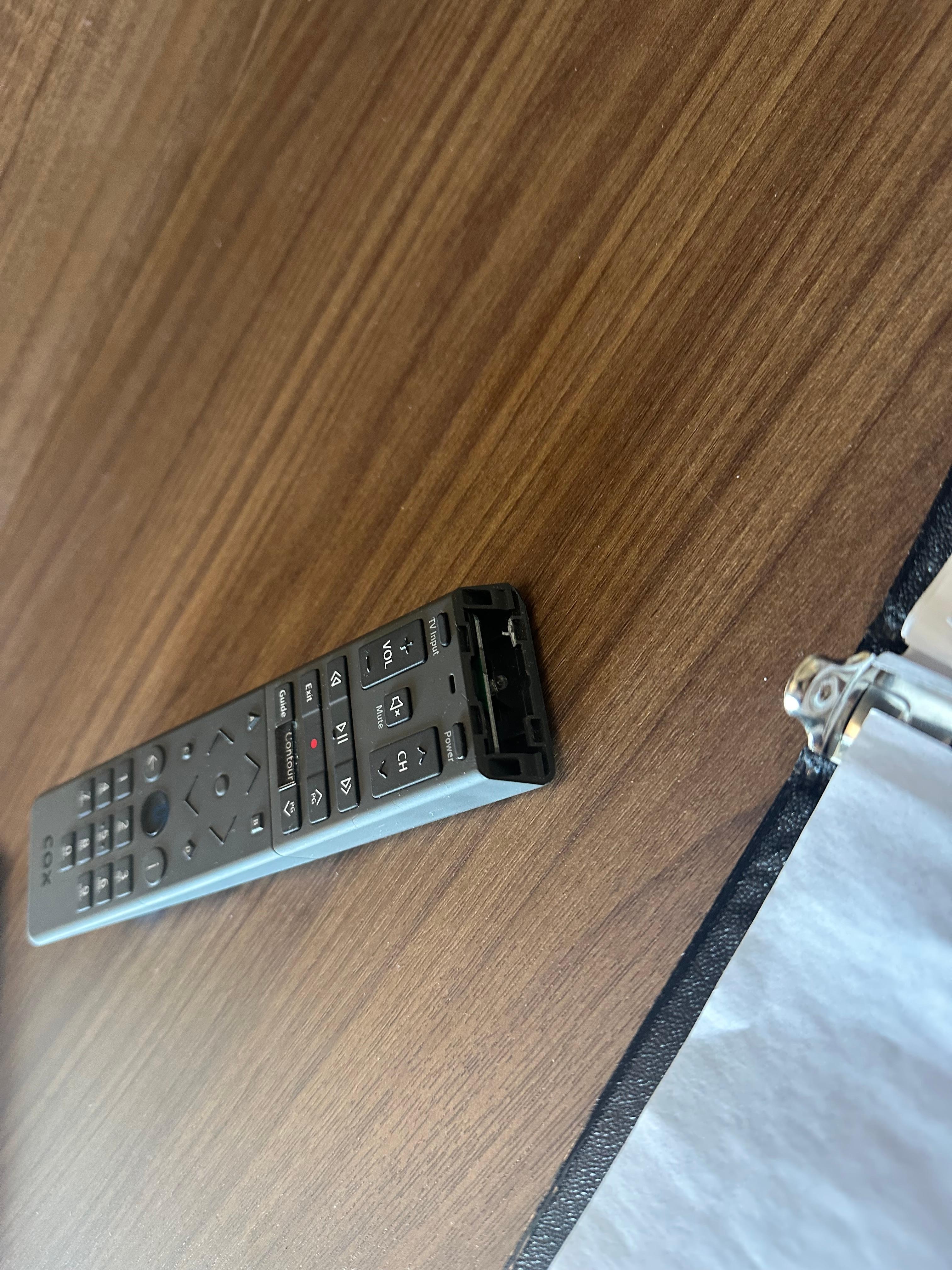 Front of the remote IR projector is missing as well.