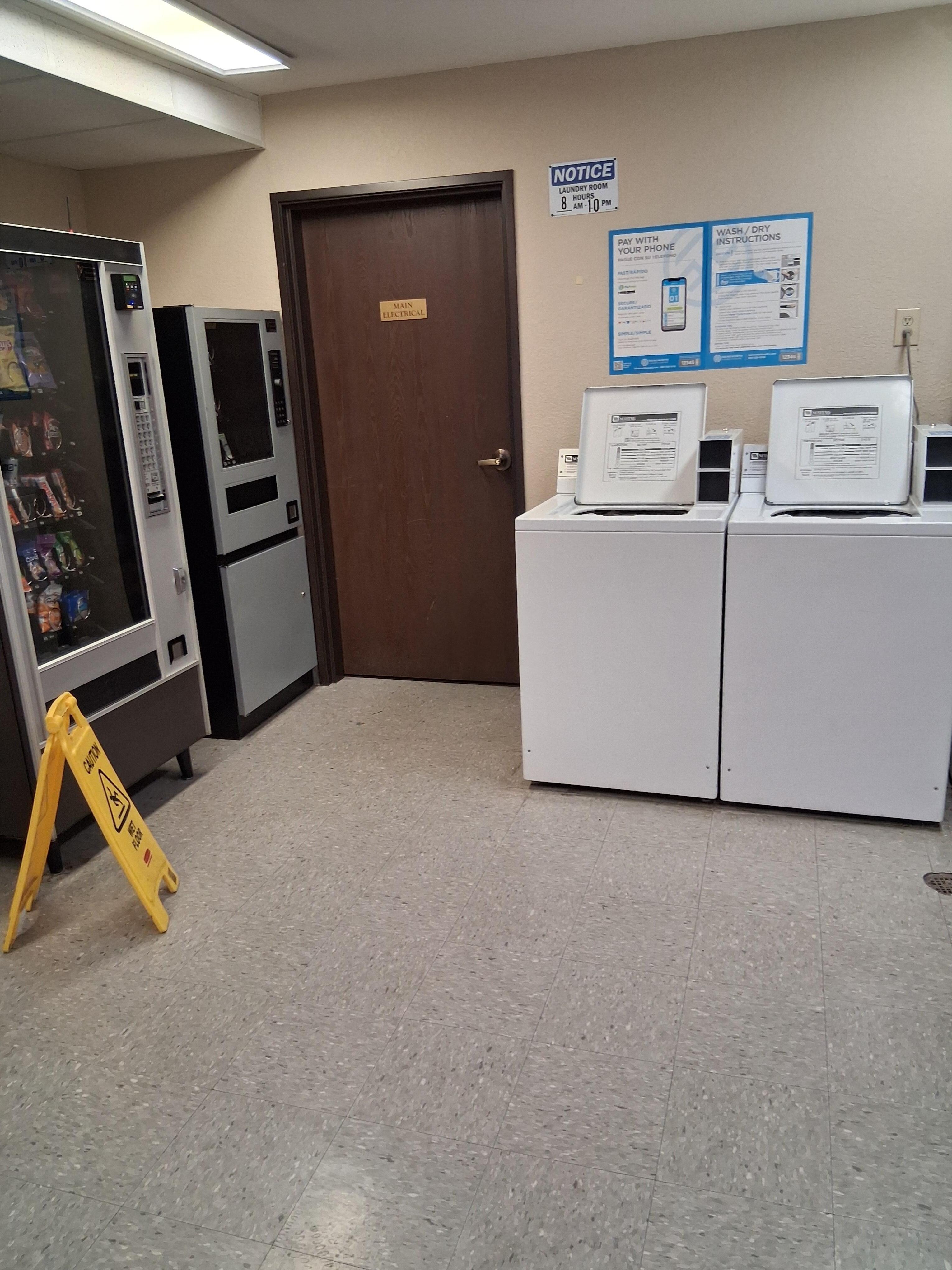 Guest laundry and 1st floor vending machines. 