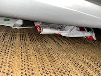 Trash under the bed