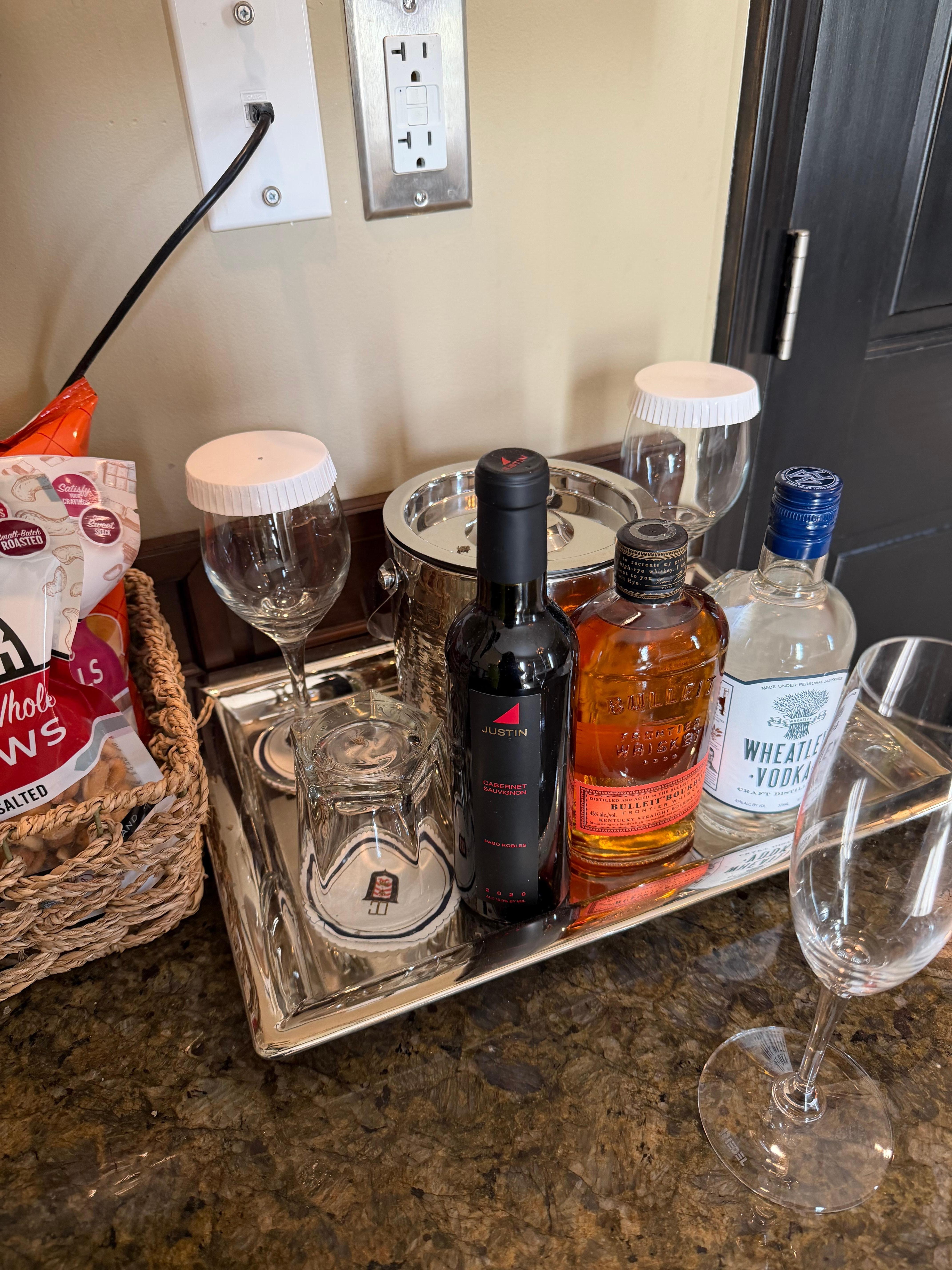 Well stocked mini bar - but too pricey to indulge!