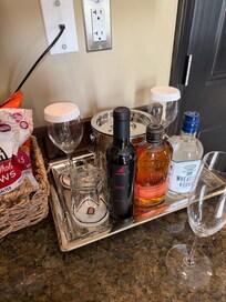 Well stocked mini bar - but too pricey to indulge!