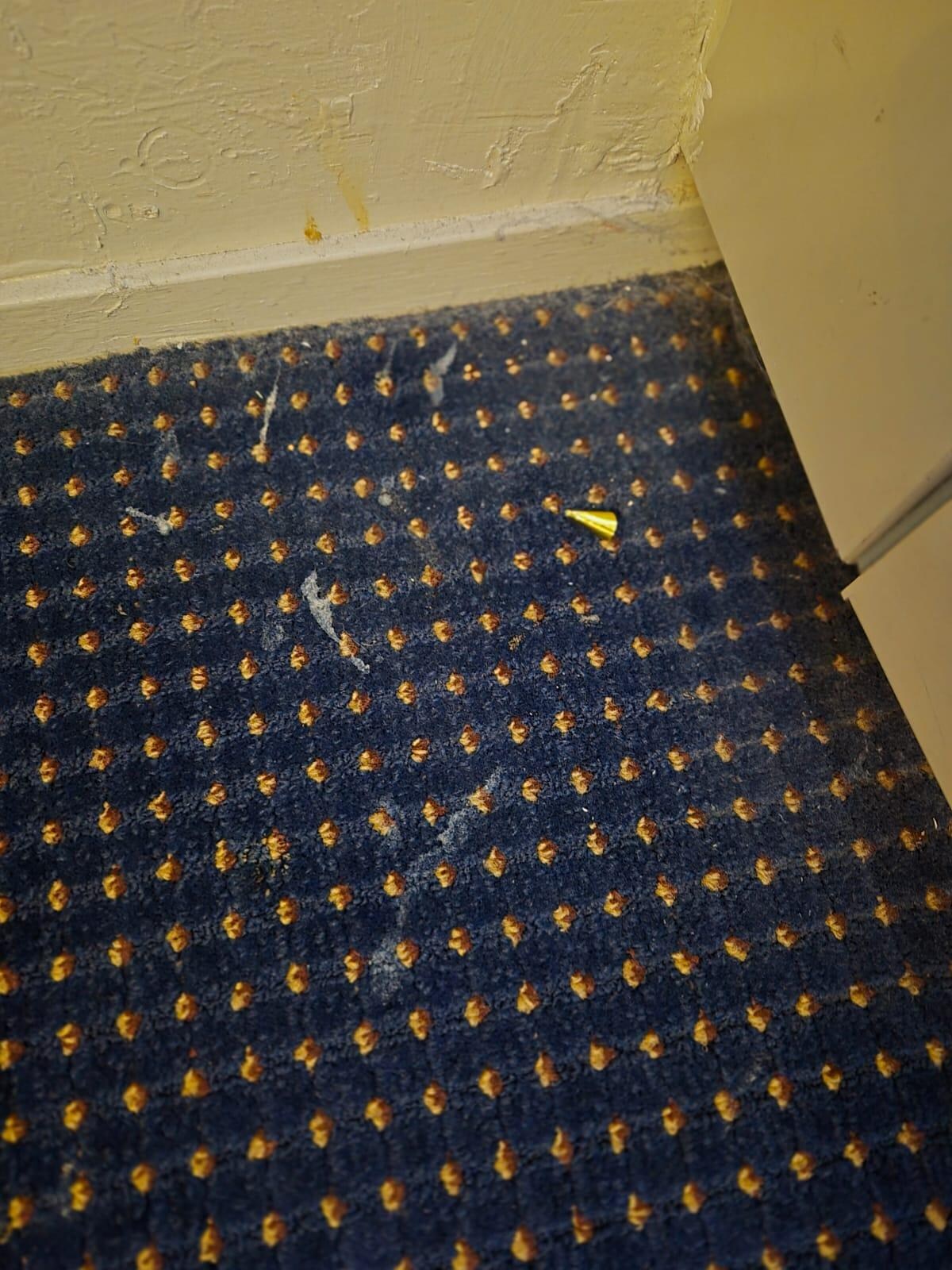 Room was not even properly cleaned