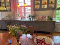 Reception med smukke blomster