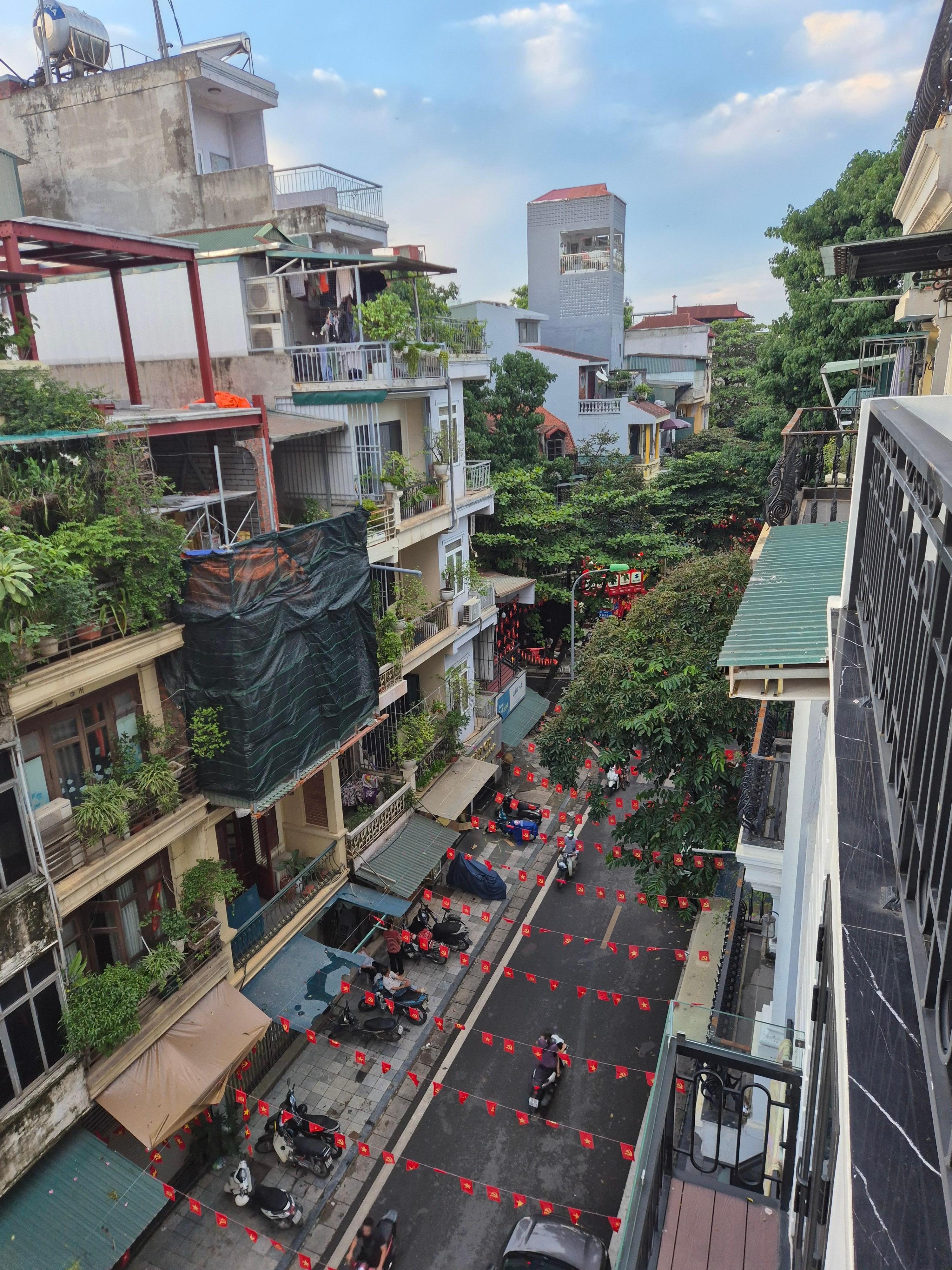 Street view from balcony