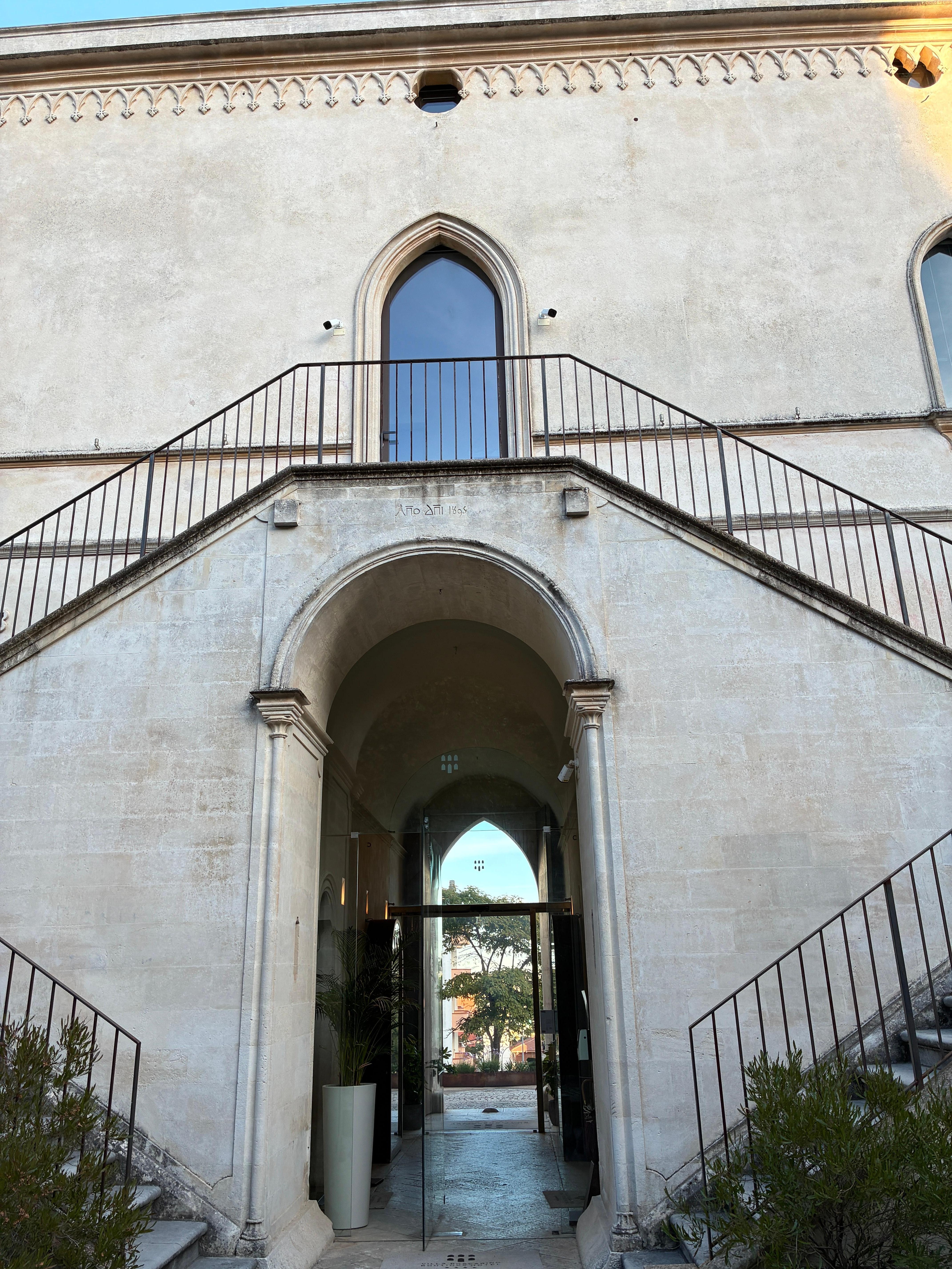 View of the back of the villa 