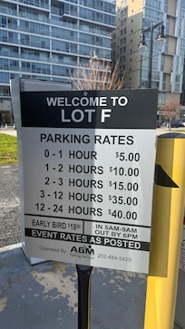 Parking available across the street from hotel.