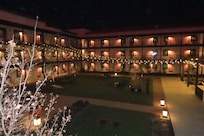 The view at night is so warm and relaxing.