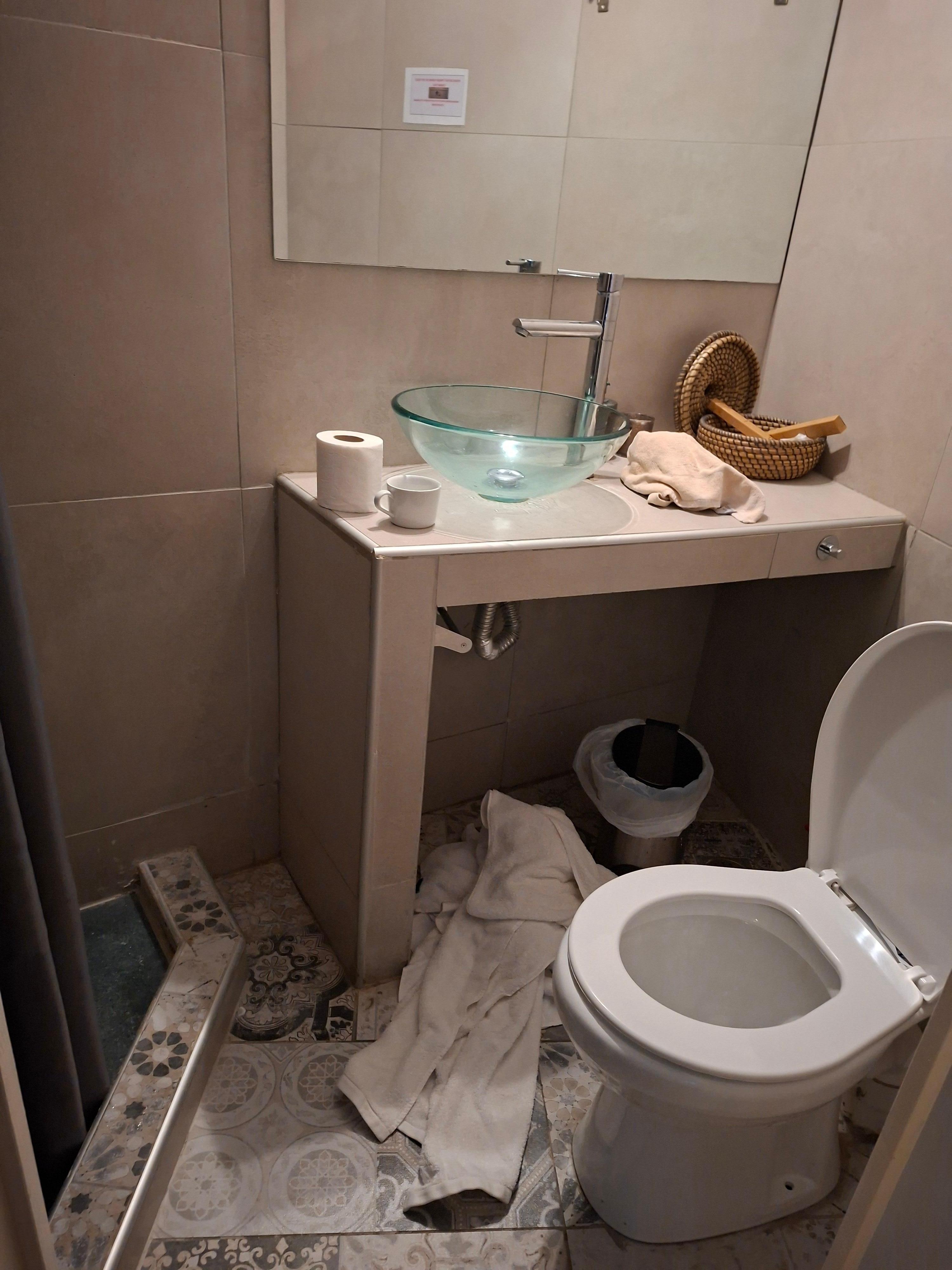 Badezimmer schmutzig