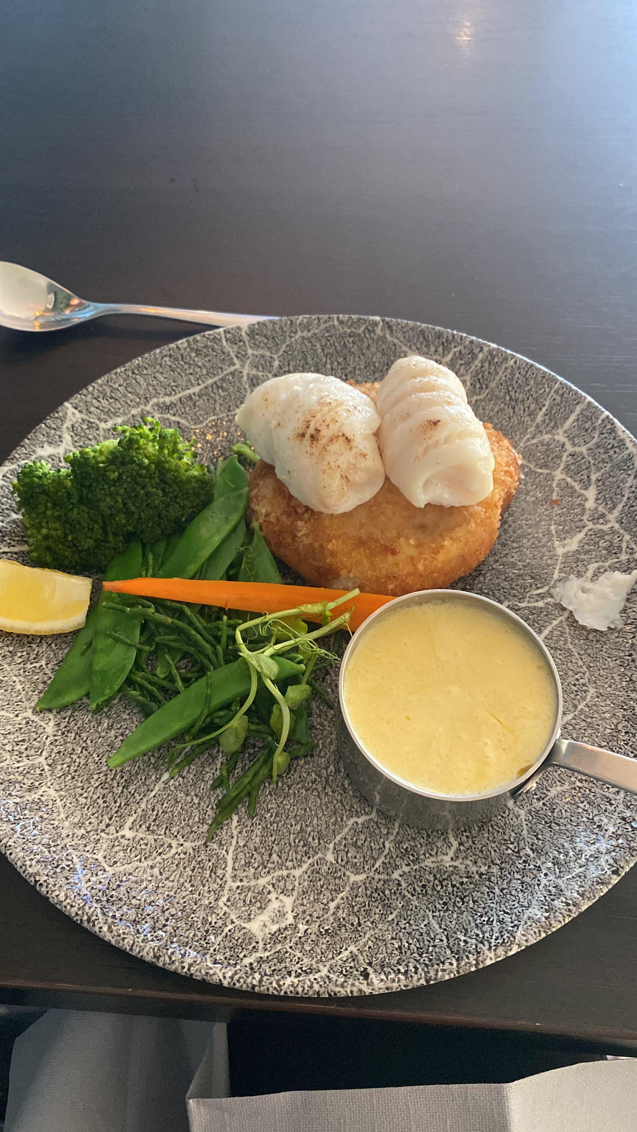 My dinner on second night. Lemon sole