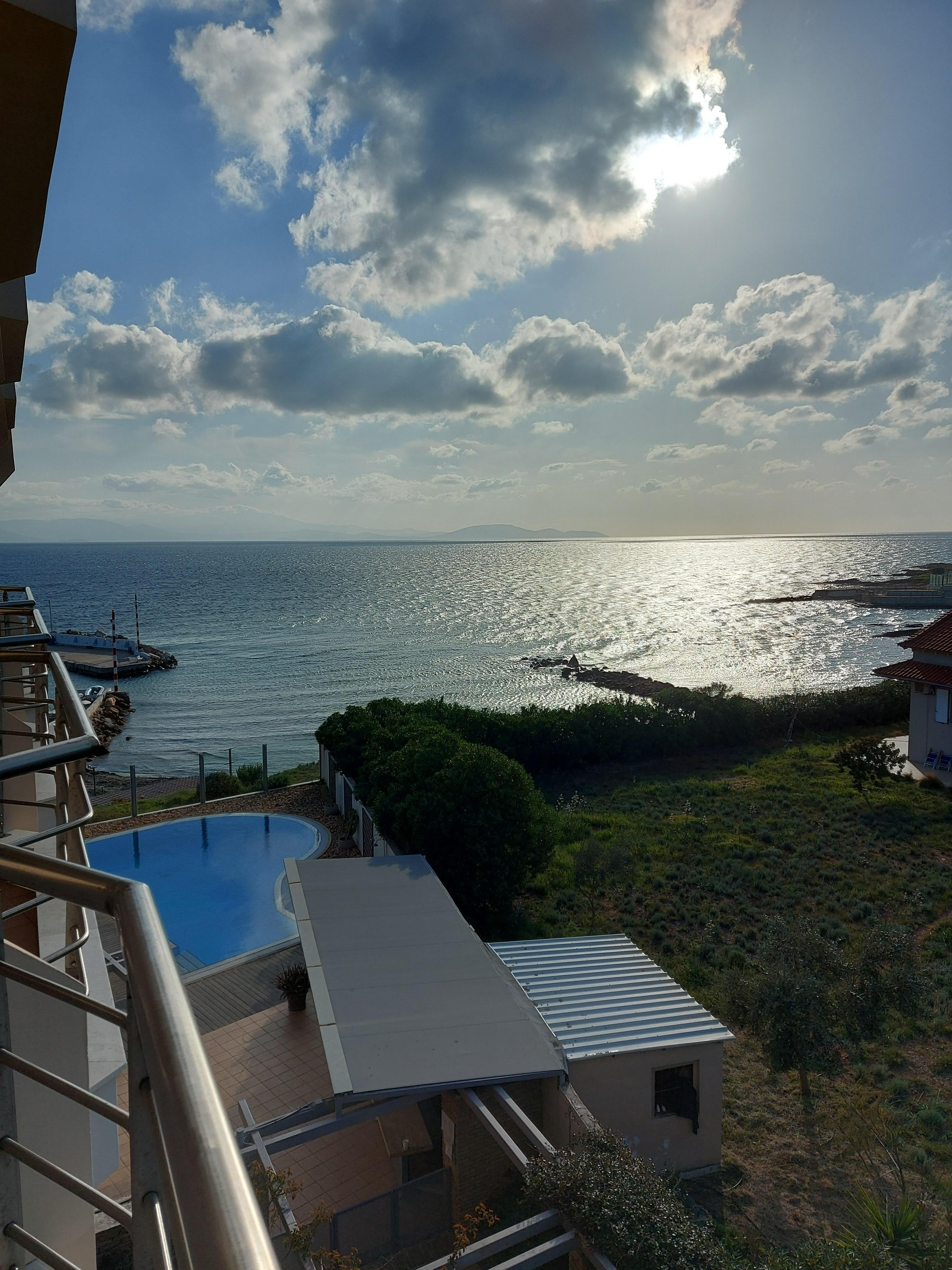 Sea view from our room.