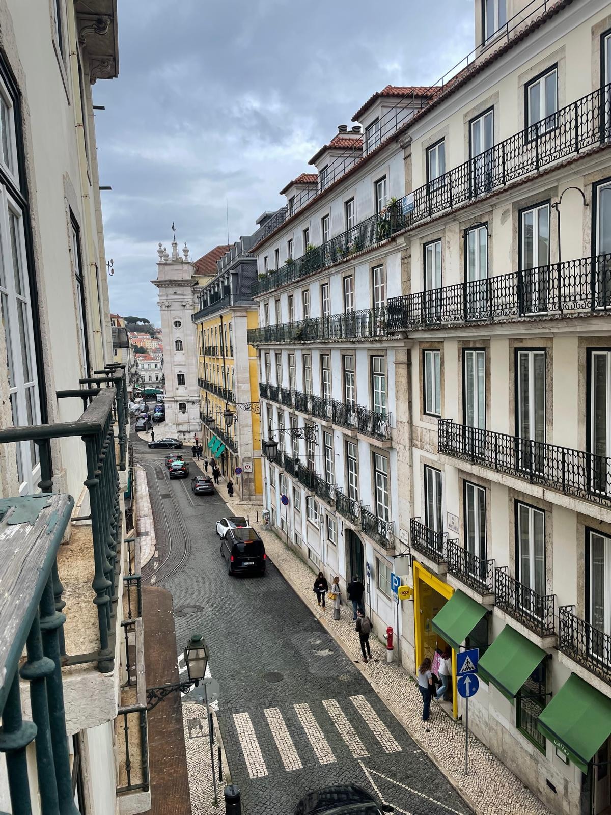 Zimmer 27 Blick vom kleinen Balkon