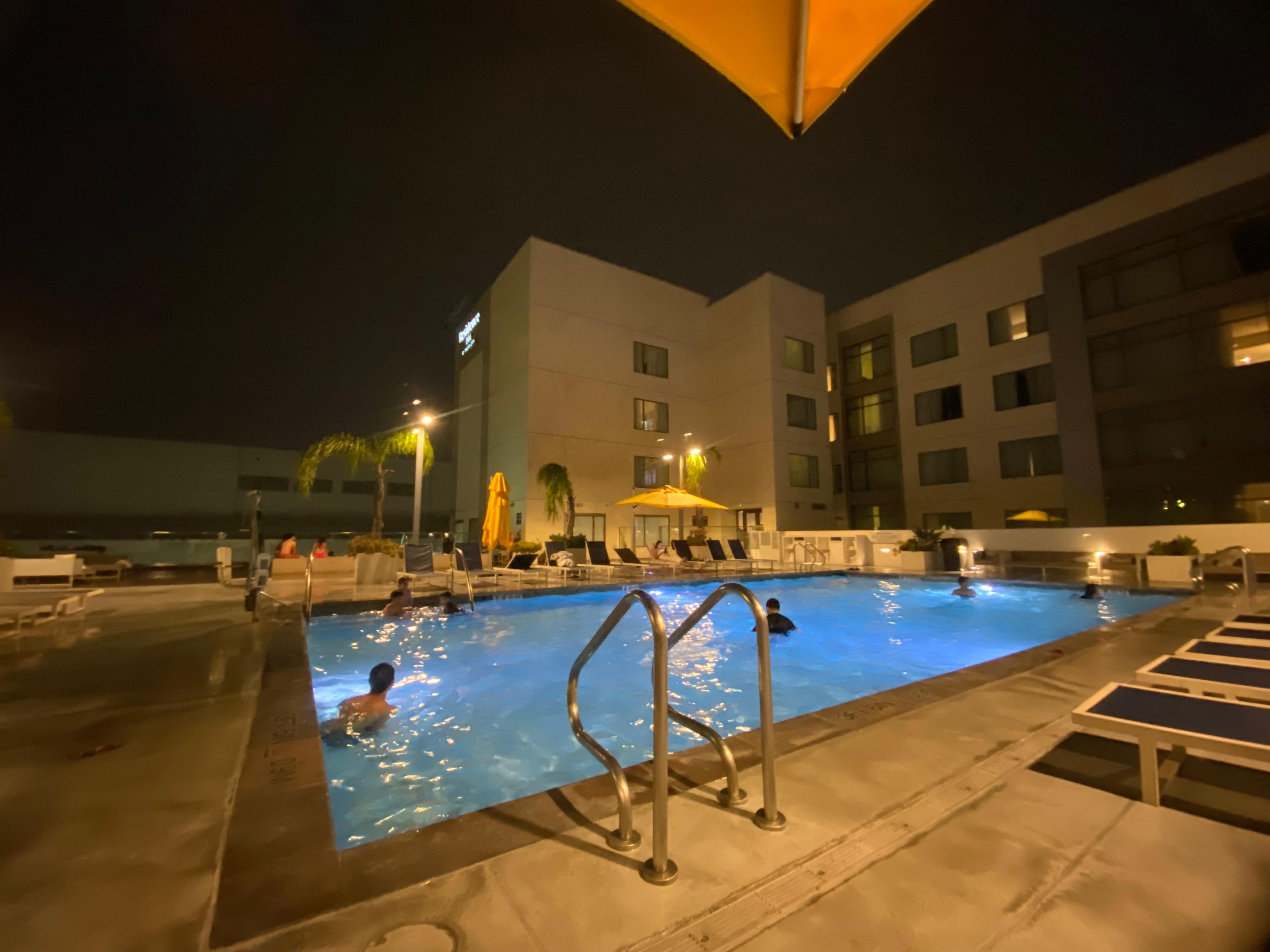 Pool at night