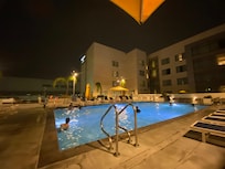 Pool at night
