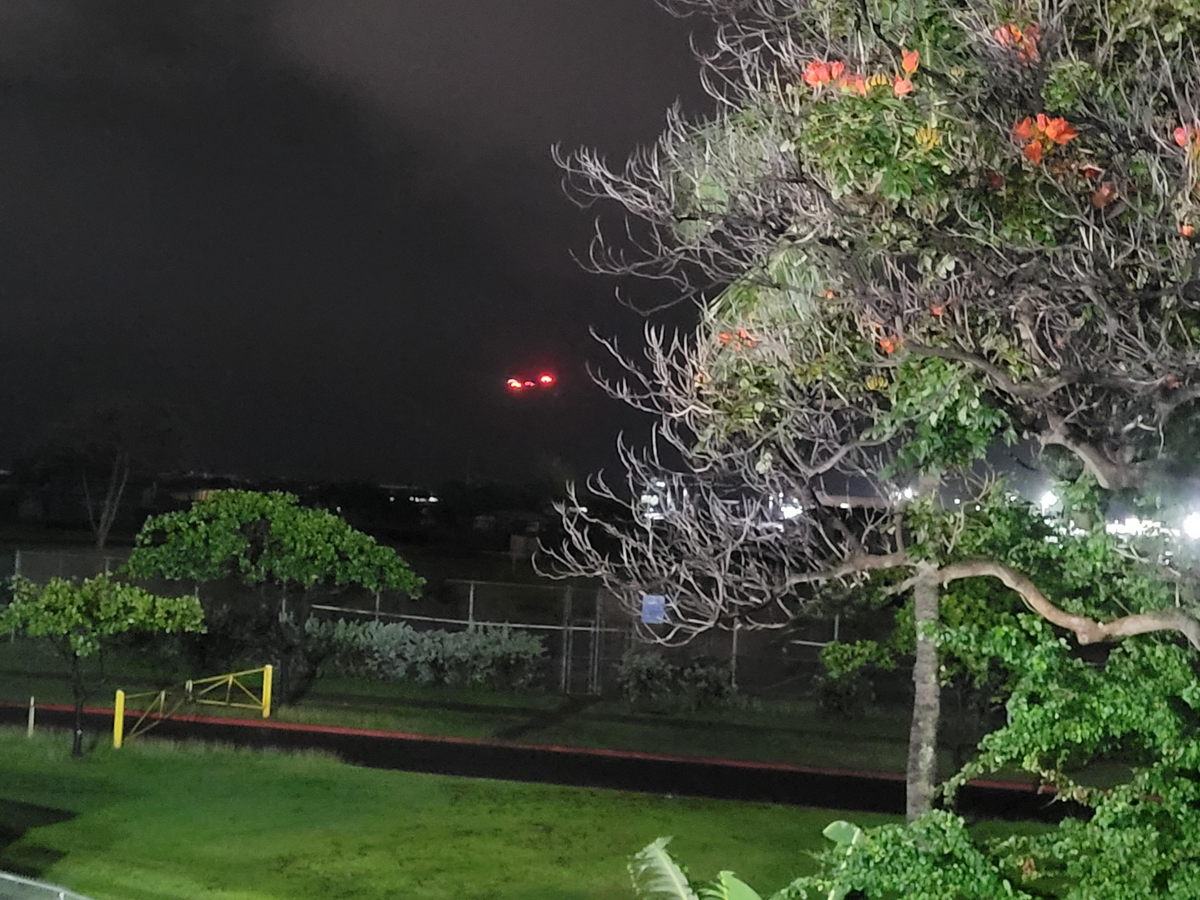 No noise from the plains taking off.