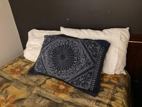 Pillows not even covered by pillow cases