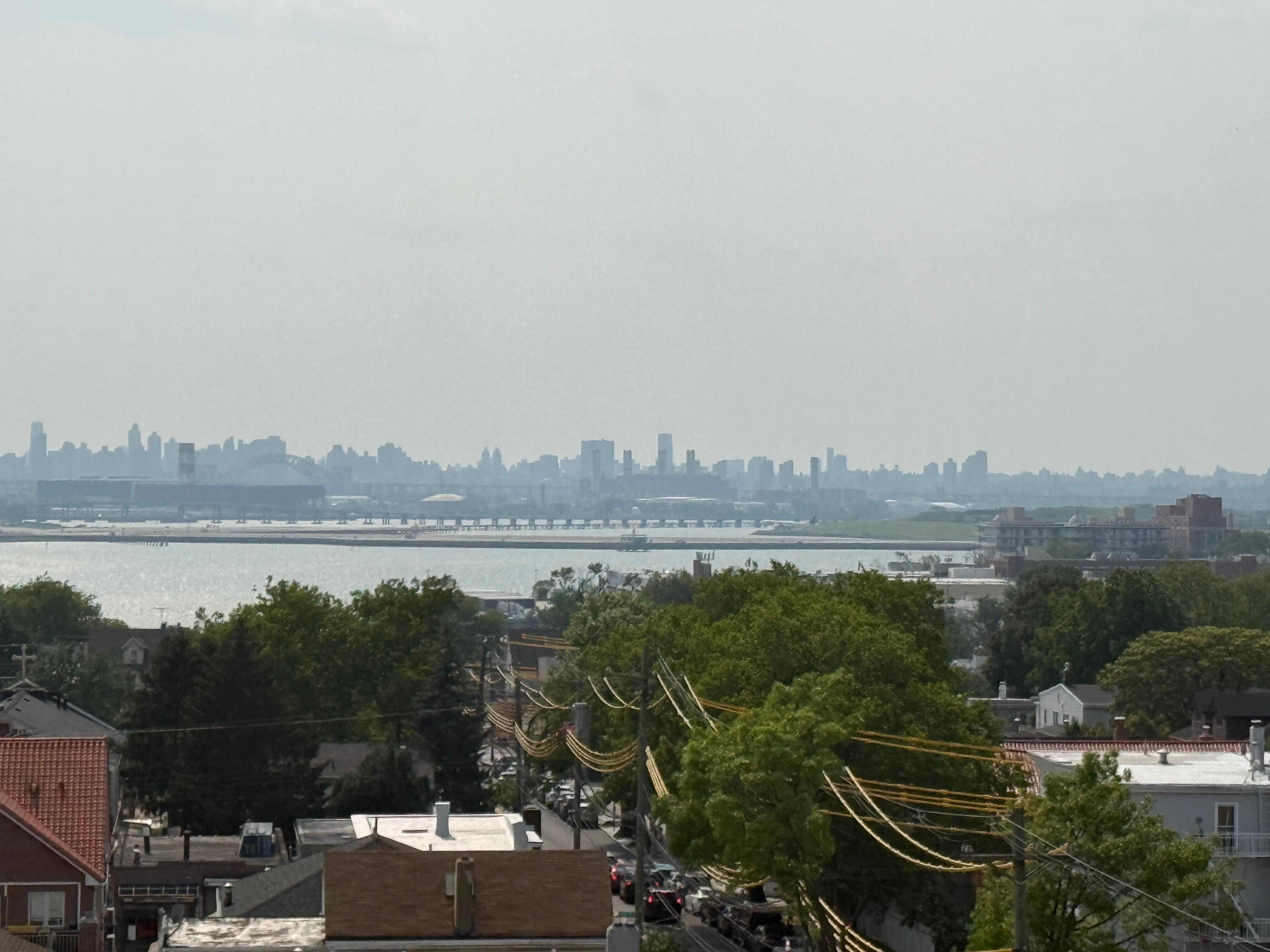 View from the rooftop restaurant 