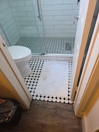 Flooded shower/bathroom