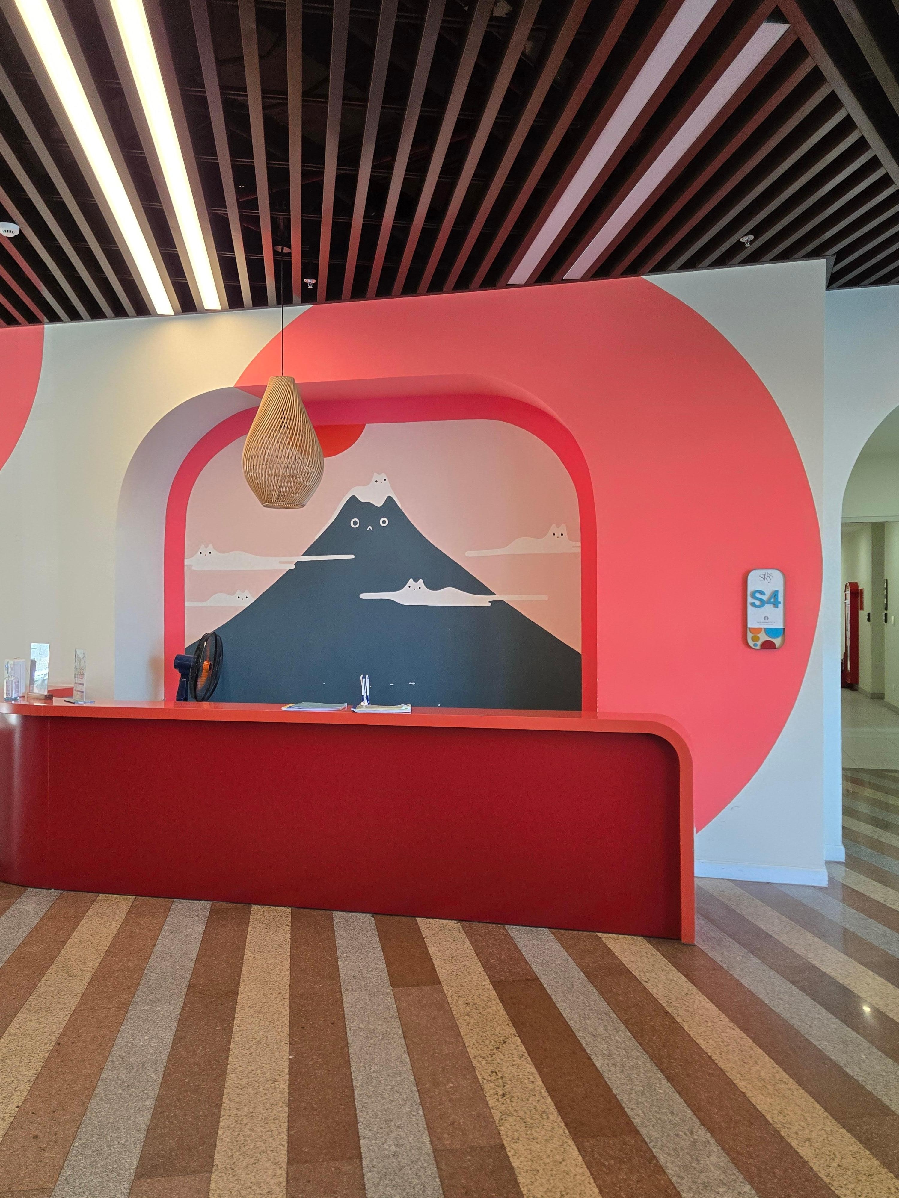 The lobby 