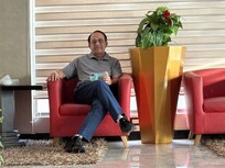 In the lounge of Royal Day Hotel
6 October, Cairo