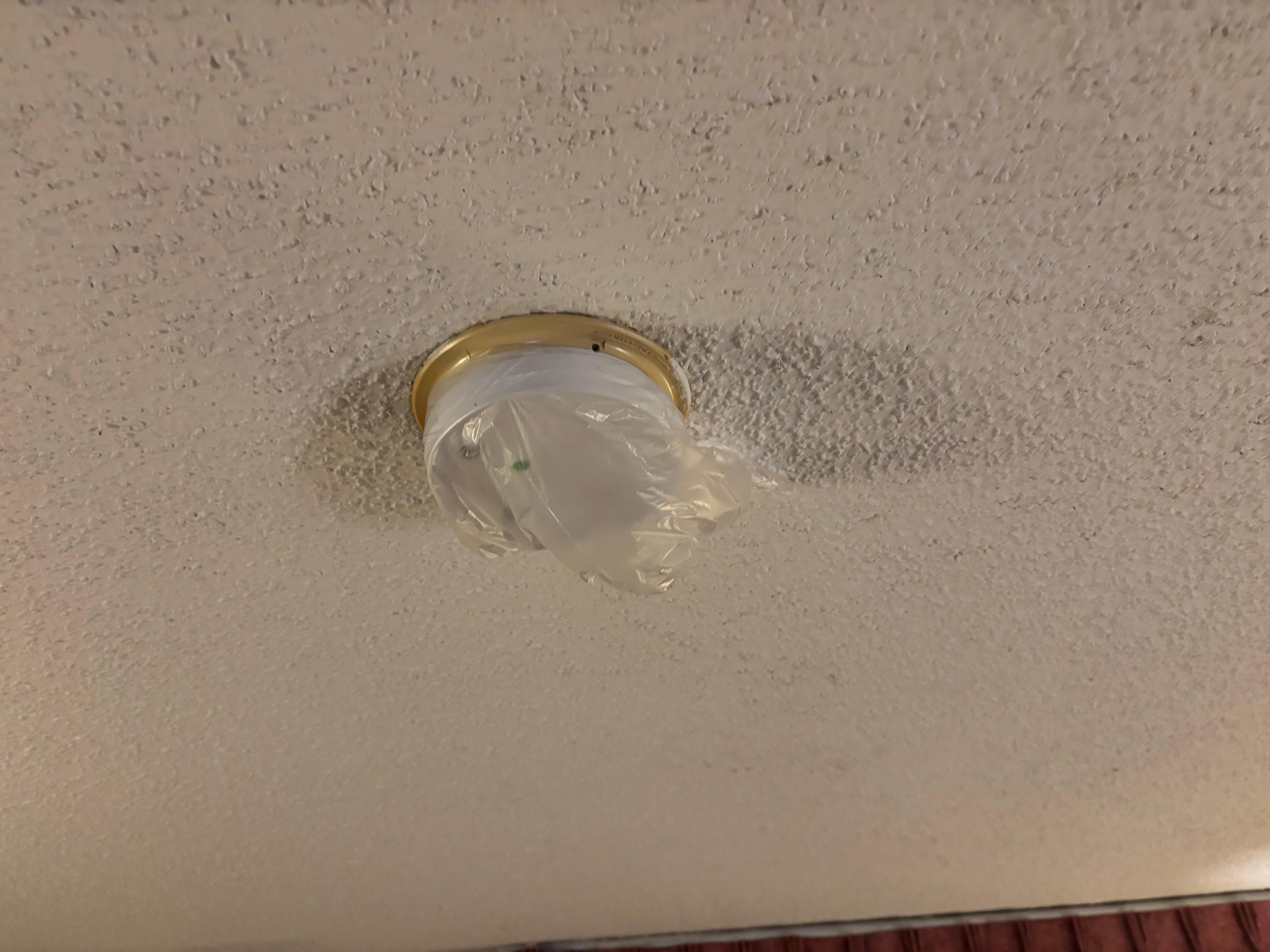 Previous guest covered smoke detector