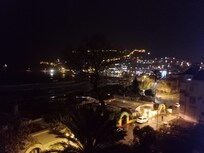 Night time view of magical Alanya from my room