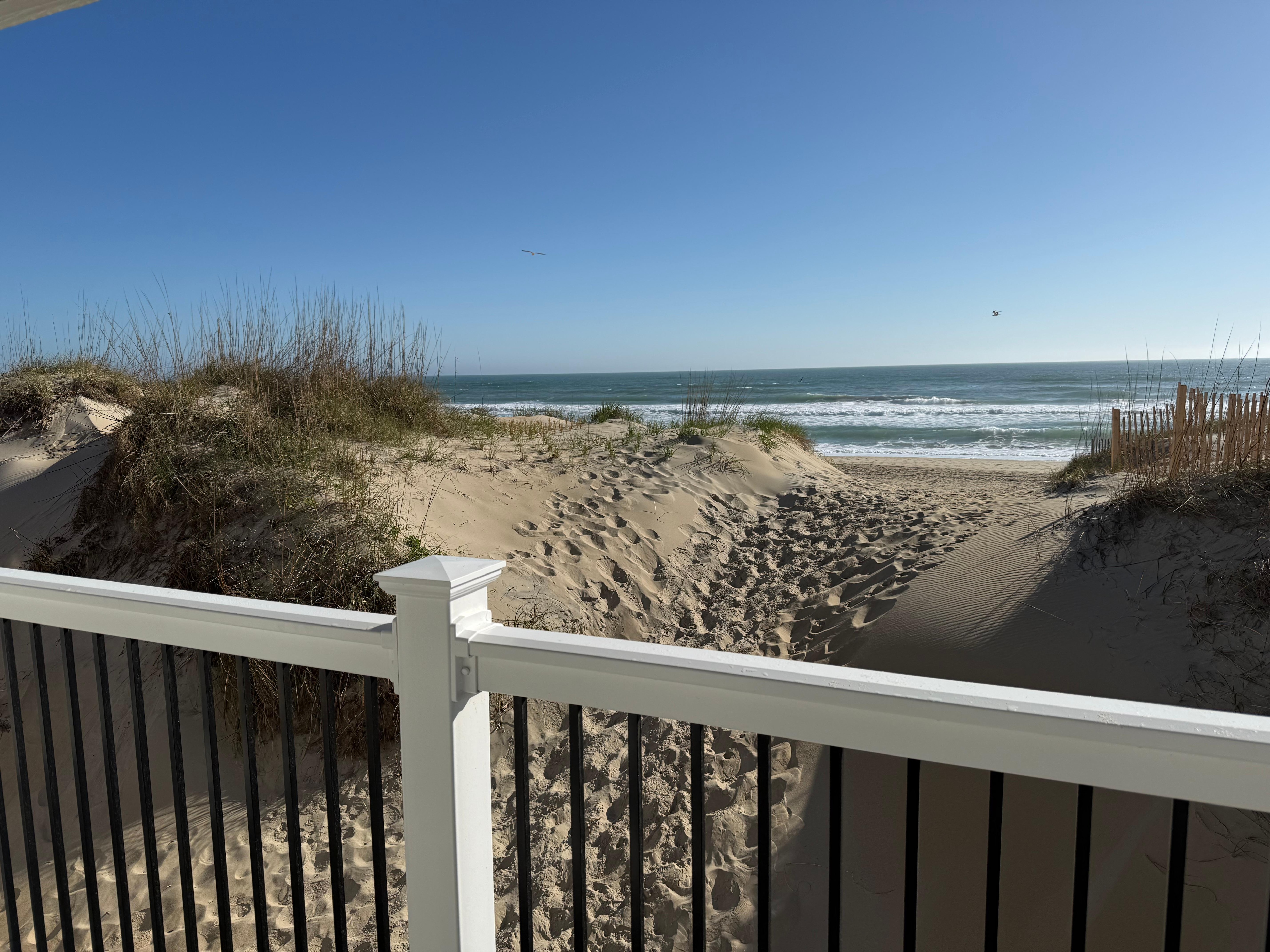 View from our 2nd floor balcony