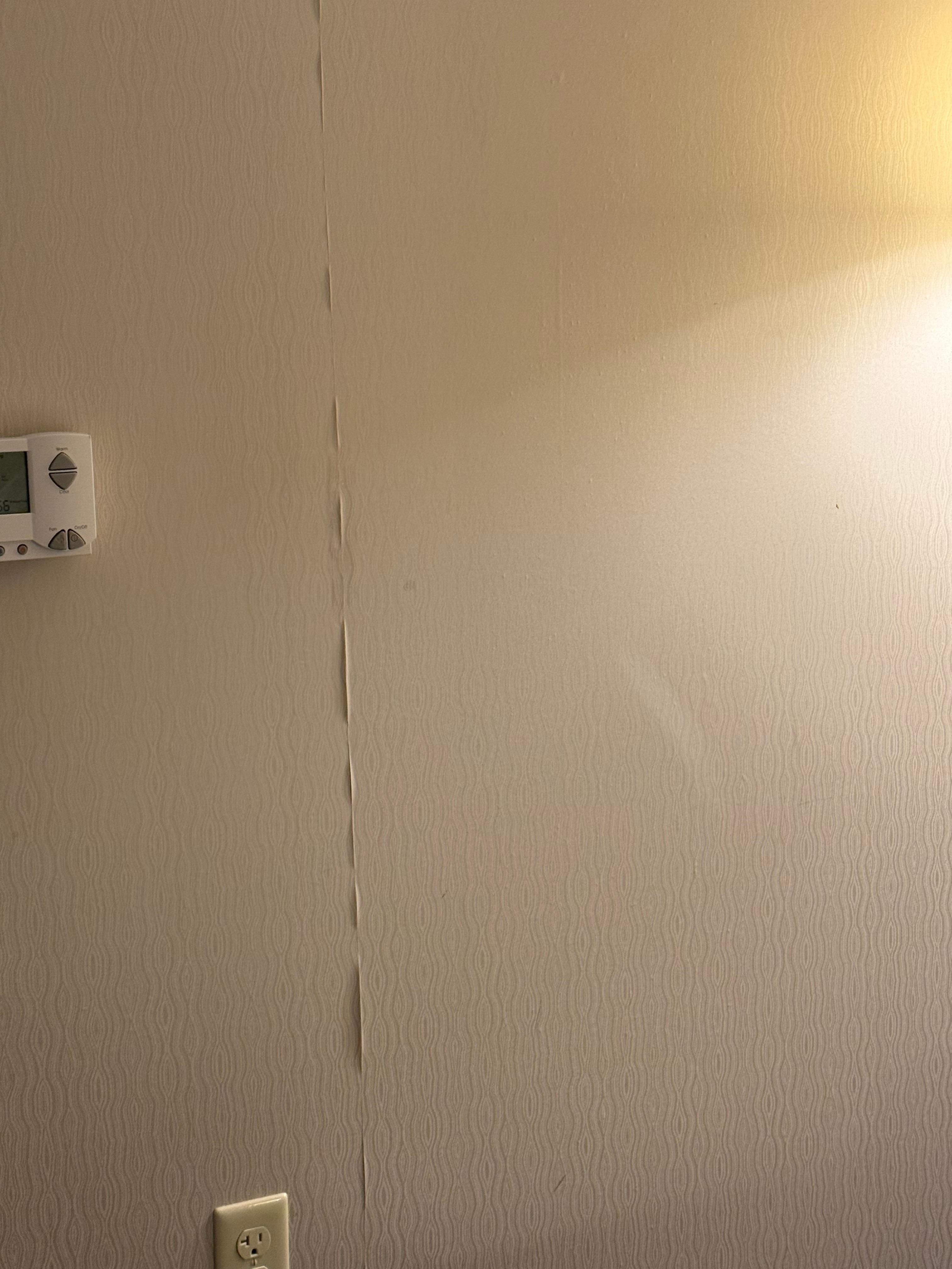 Wall cracking/wallpaper peeling 