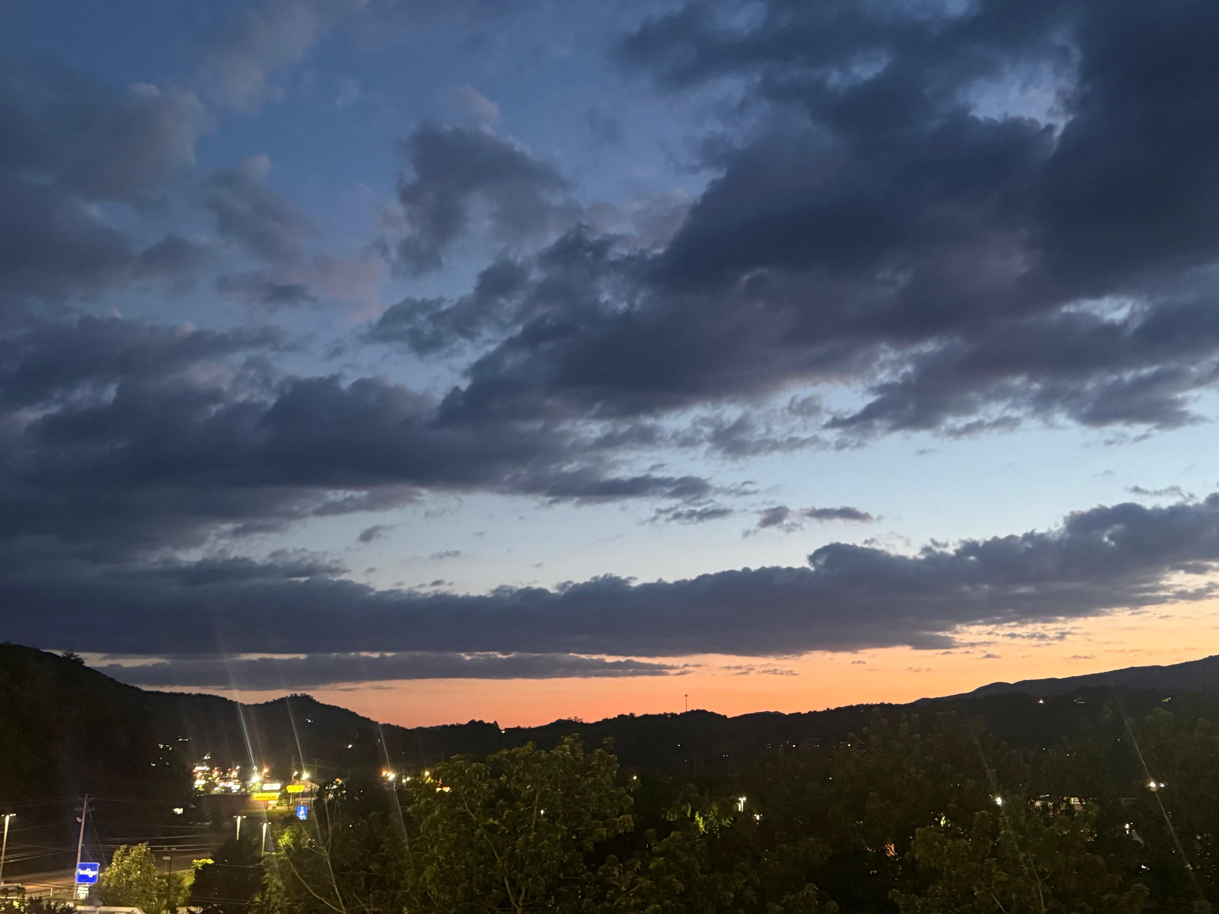 View from our room balcony