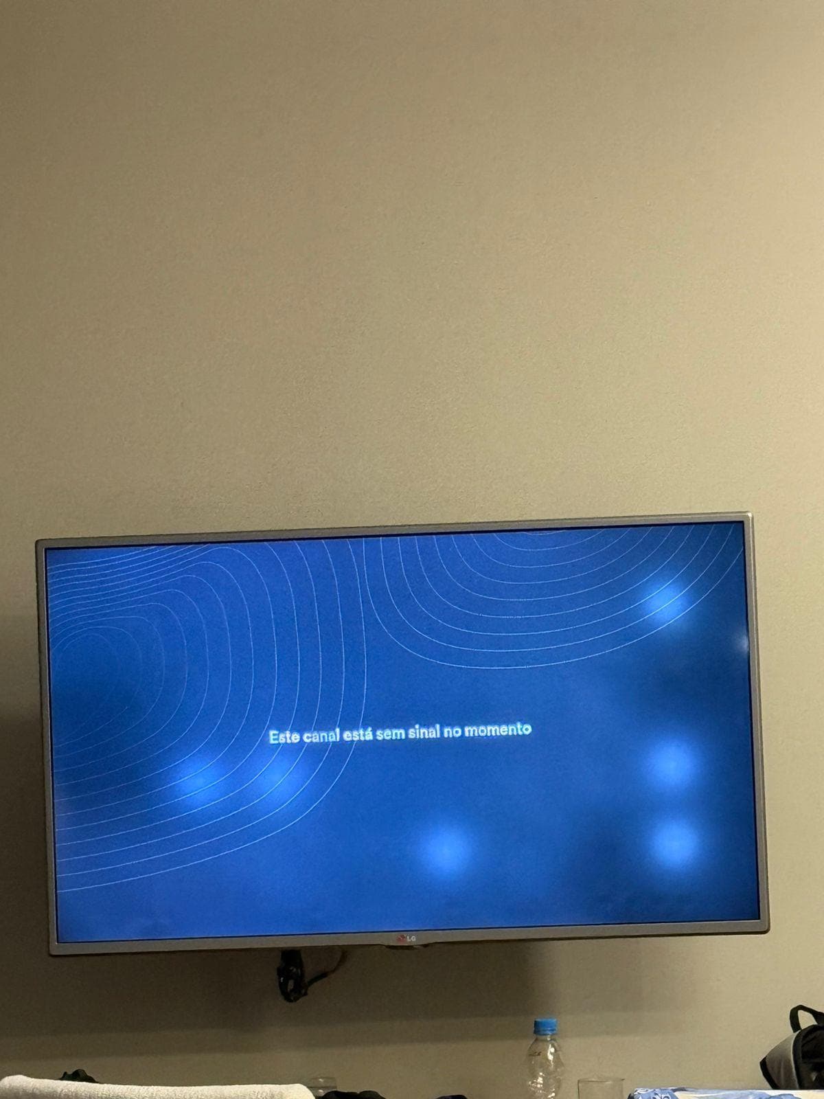 Print da tela da TV, que não funcionou