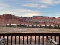 Morning view from our cabin.