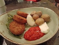 Specially prepared vegetarian food just for me!