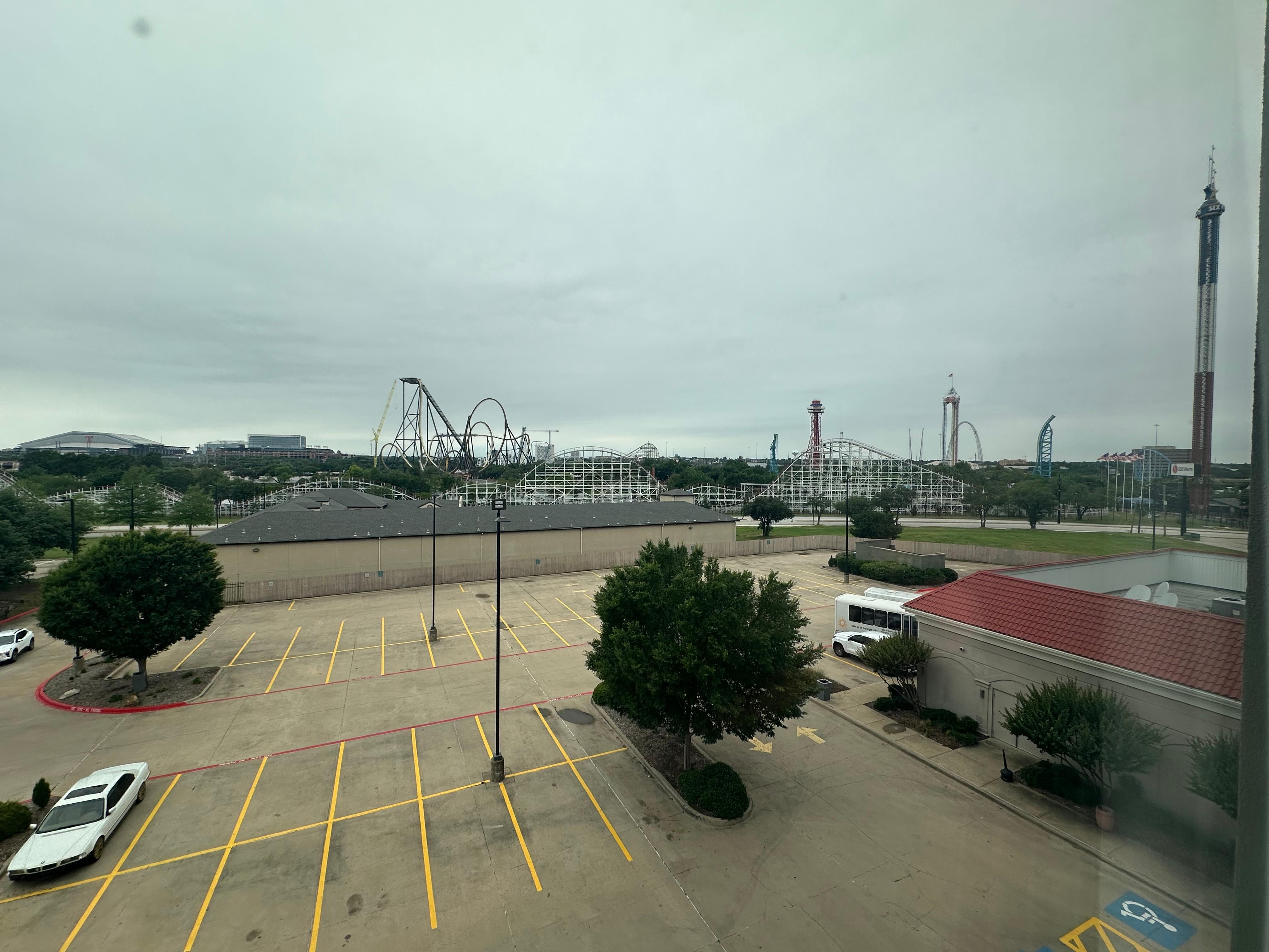 View from the room, six flags 