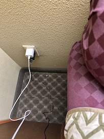 On the initial inspection we found jBrownie mess behind the couch