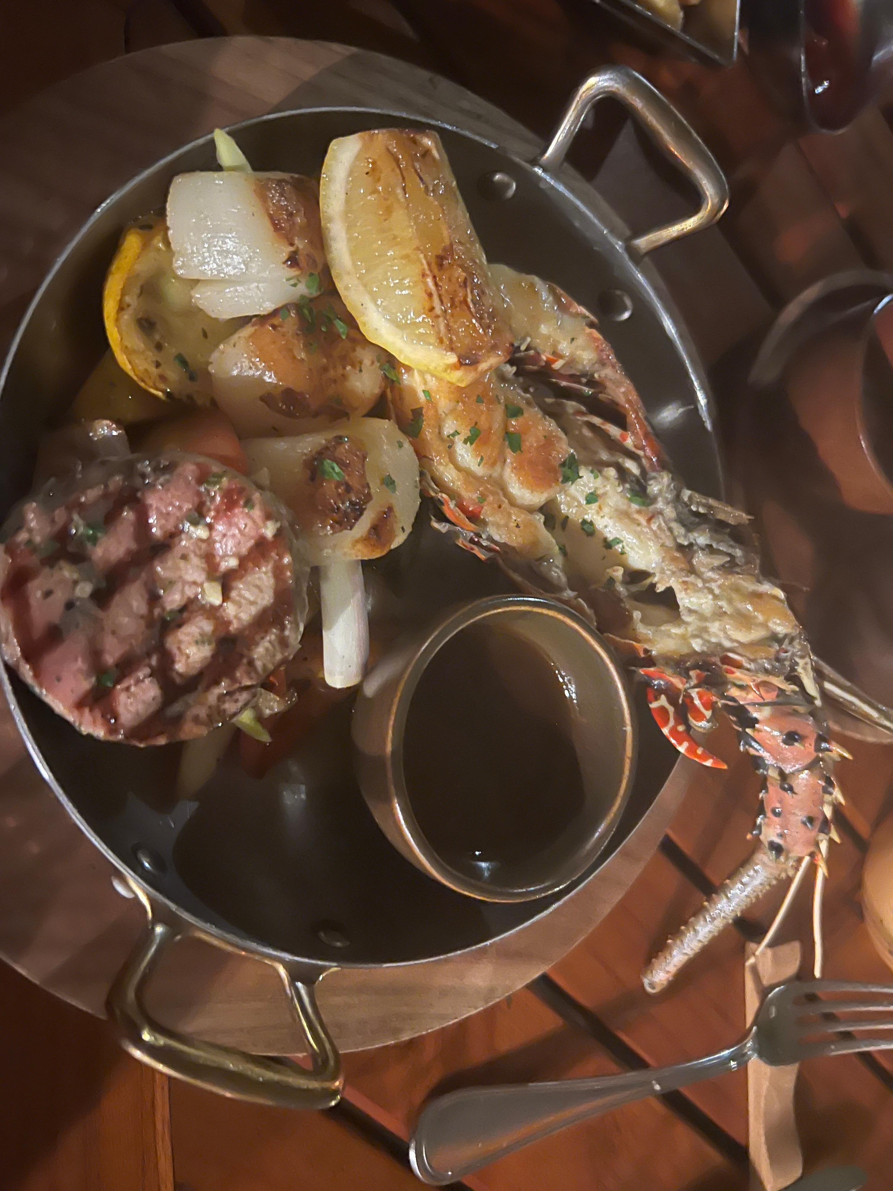 Dinner at Beach club