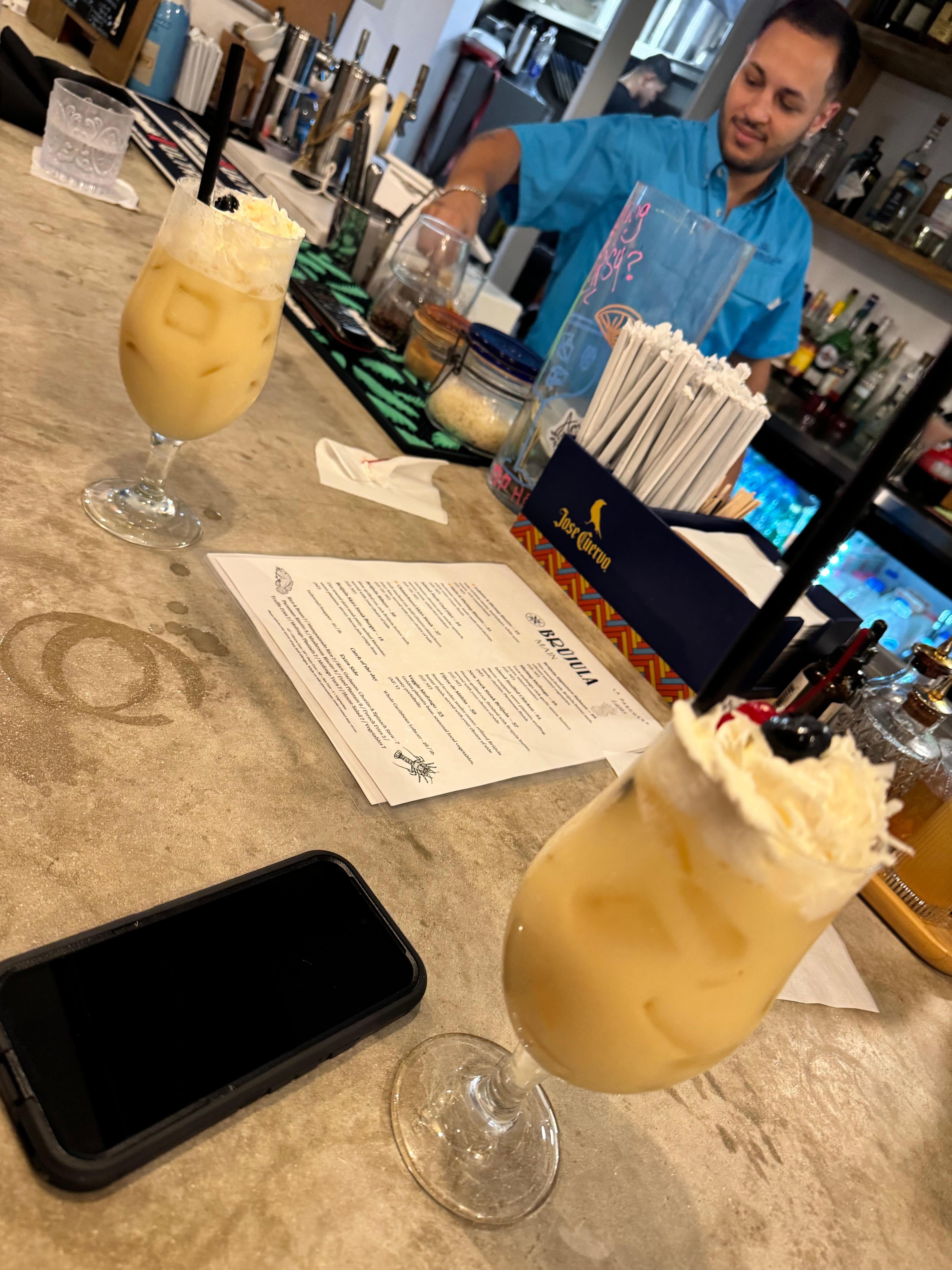 Traditional pina colada