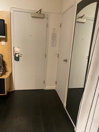 Look towards bathroom door