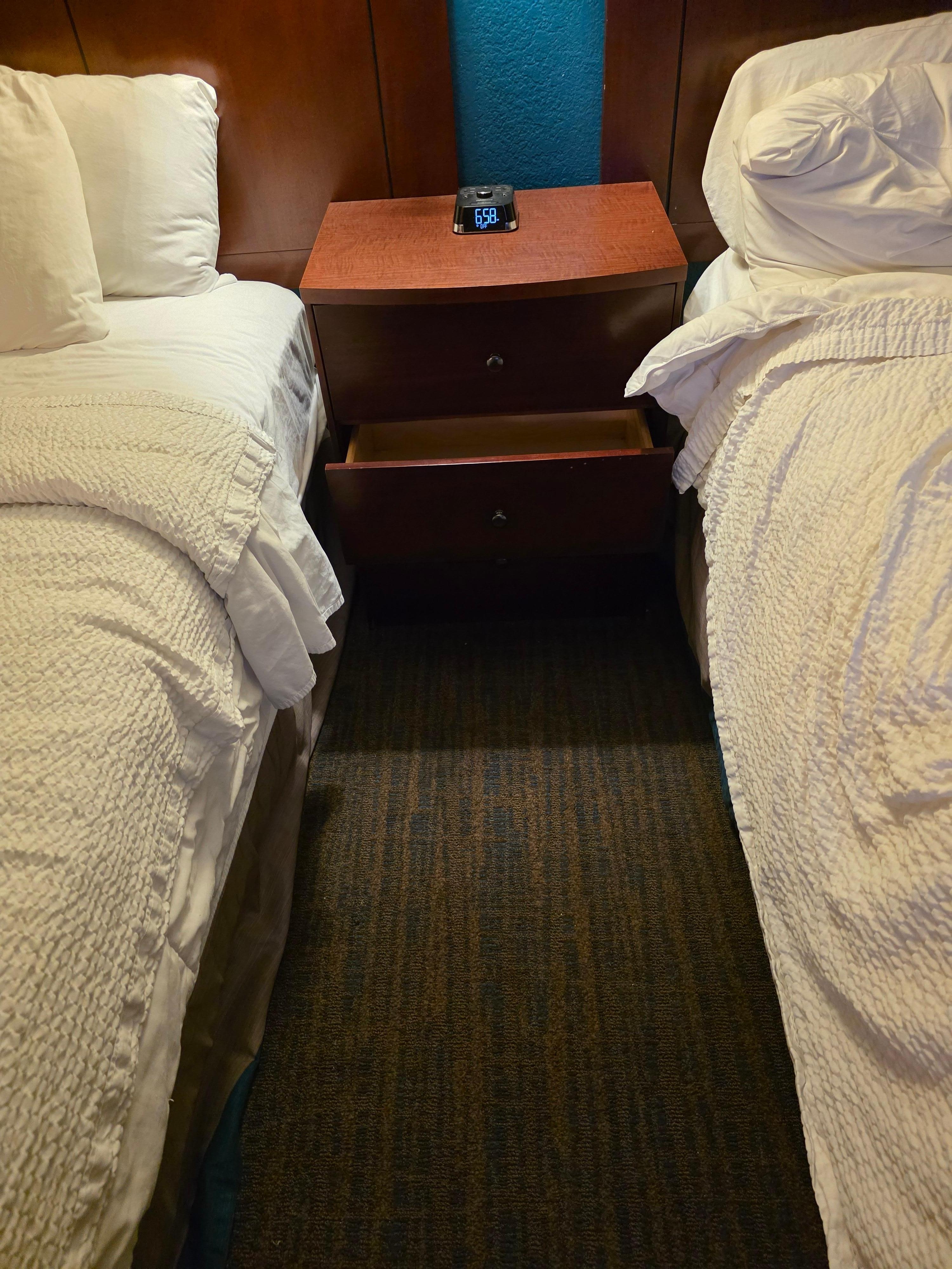 Drawer would not close. I kept on hitting it when I would get off the bed.