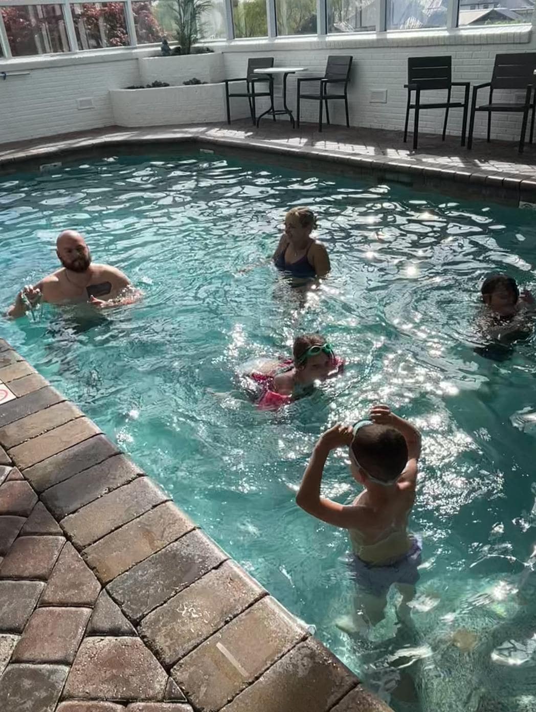 My grandchildren especially enjoyed the indoor pool and spa area!