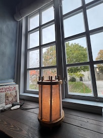 Utsikten mot Helgeands kyrkoruin gav en medeltida känsla