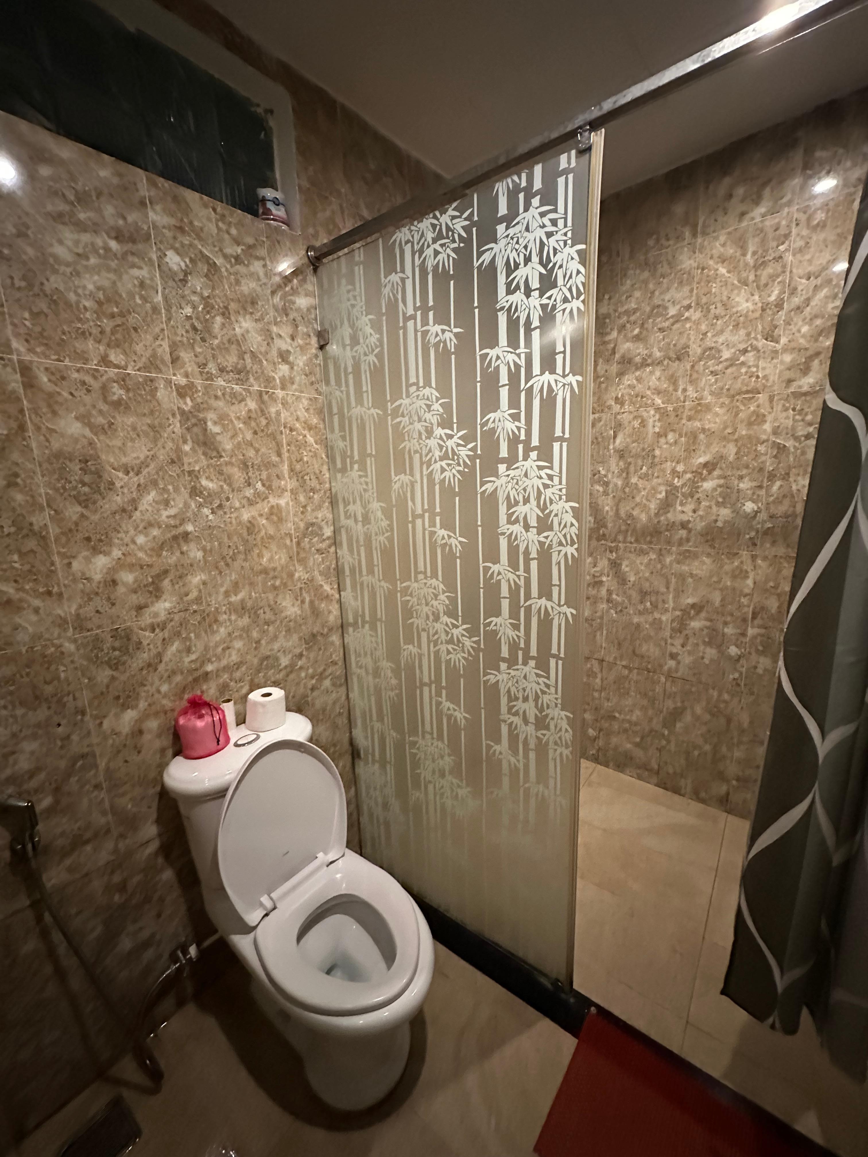 bathroom floor was not clean