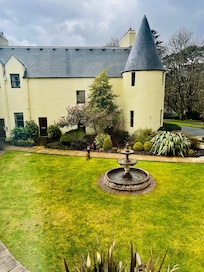 This is the view onto the garden from our room.